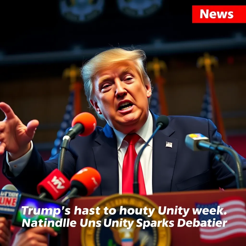 Trump's Shocking Response on National Unity Sparks Debate : MysteryLores