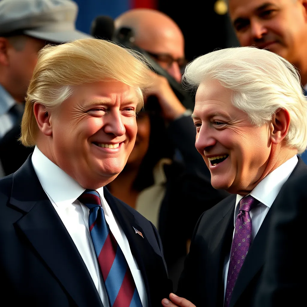 Viral Photo Sparks Controversy: Trump and Clinton in 2000 : MysteryLores