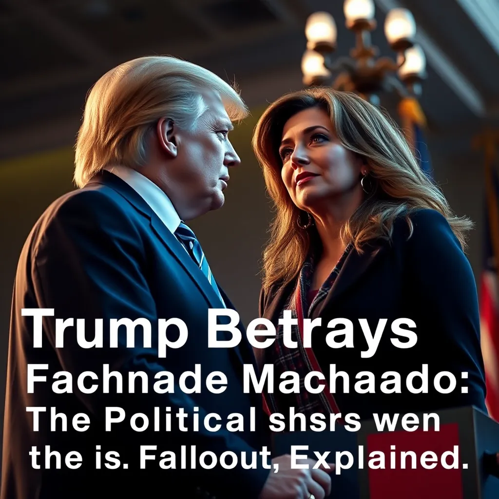 Trump Betrays Machado: The Political Fallout Explained : MysteryLores