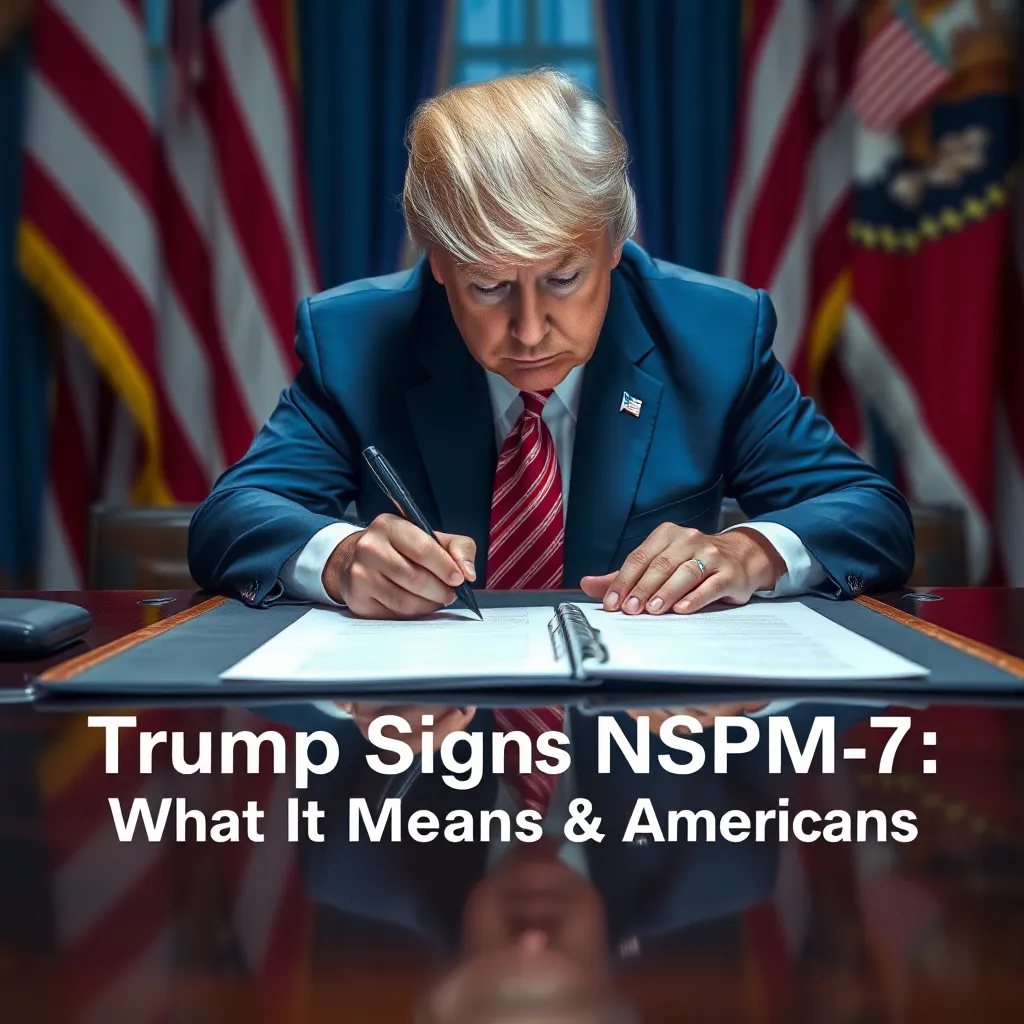 Trump Signs NSPM-7: What It Means for Americans : MysteryLores
