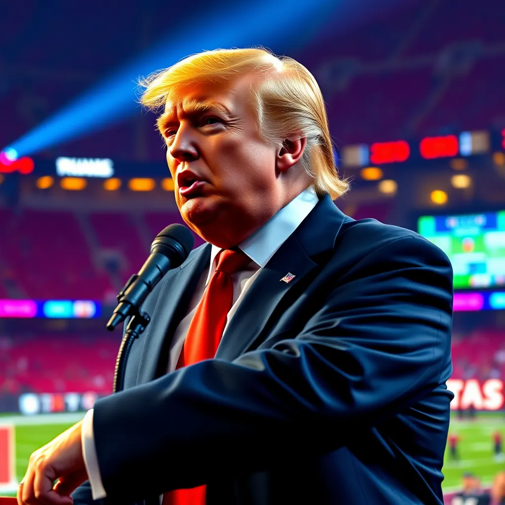 Viewers Question Authenticity of Trump's Super Bowl Speech : MysteryLores