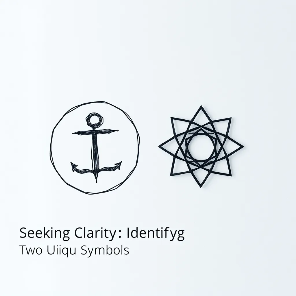 Seeking Clarity: Identifying Two Unique Symbols : MysteryLores