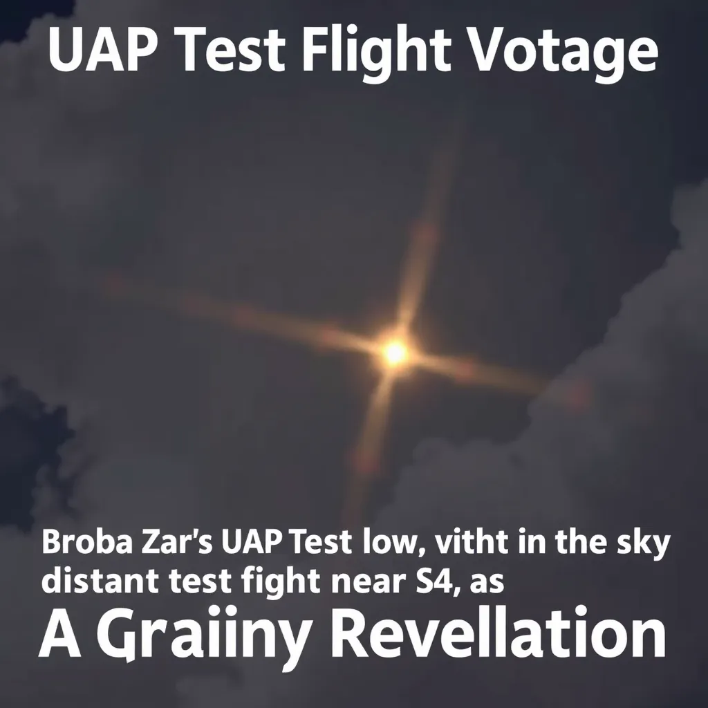 Bob Lazar's UAP Test Flight Video: A Grainy Revelation : MysteryLores