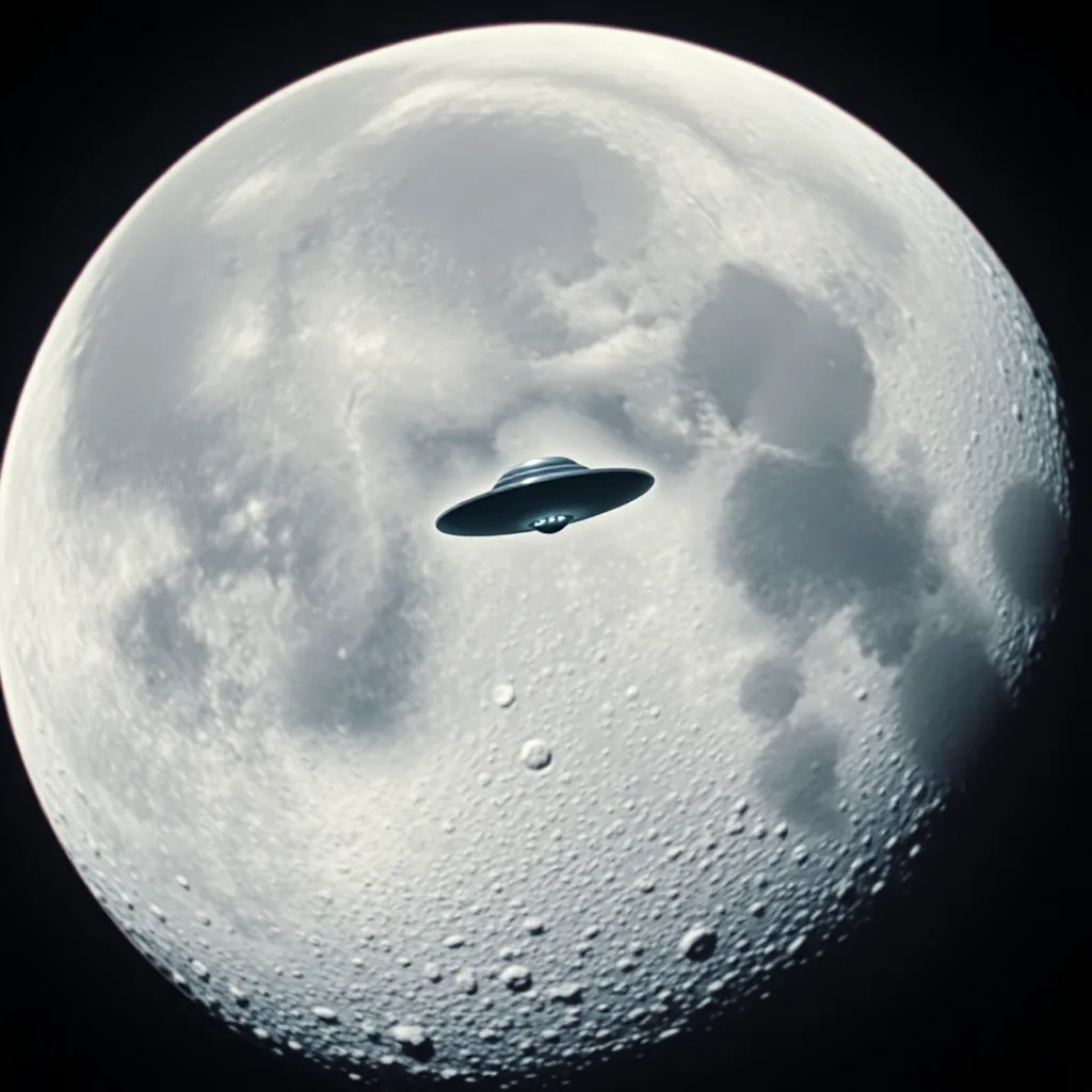 Astronomer Snaps UFO Leaving the Moon in 1959 : MysteryLores