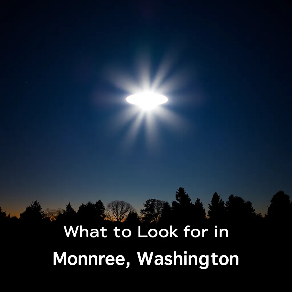 What to Look for in Monroe, Washington UFO Sightings : MysteryLores