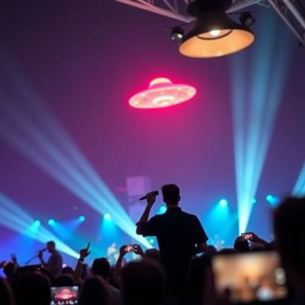 UFO Sighting During Fred Again's Live Performance : MysteryLores