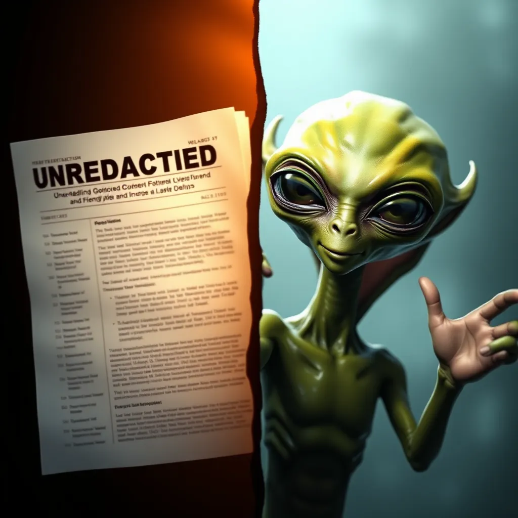 Would You Prefer Unredacted Files or Friendly Aliens? : MysteryLores