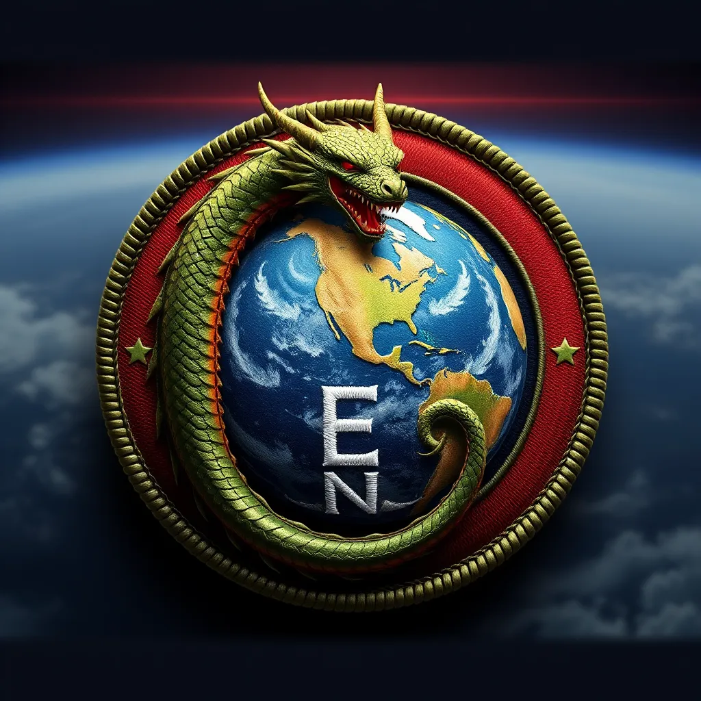 US Military Patch with Dragon and Intriguing Latin Motto : MysteryLores