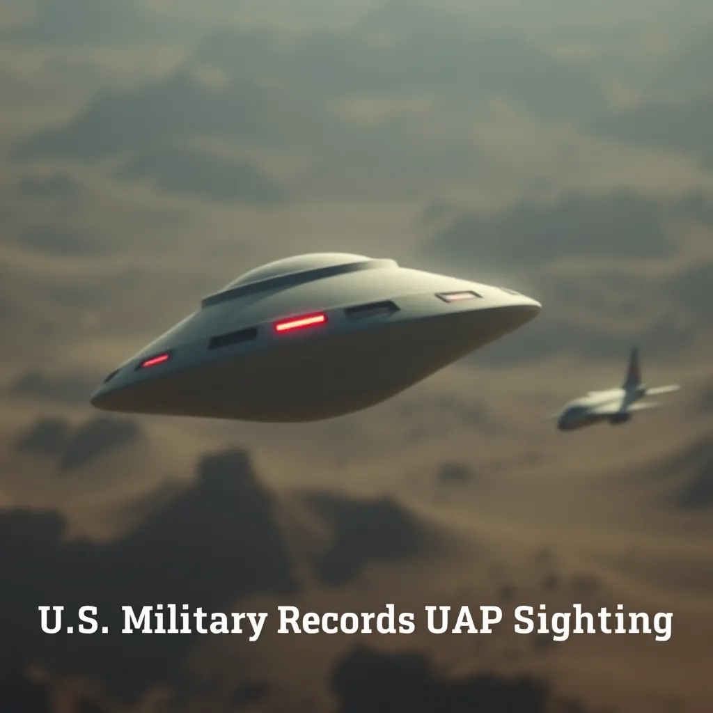 U.S. Military Records UAP Sighting in Middle East : MysteryLores