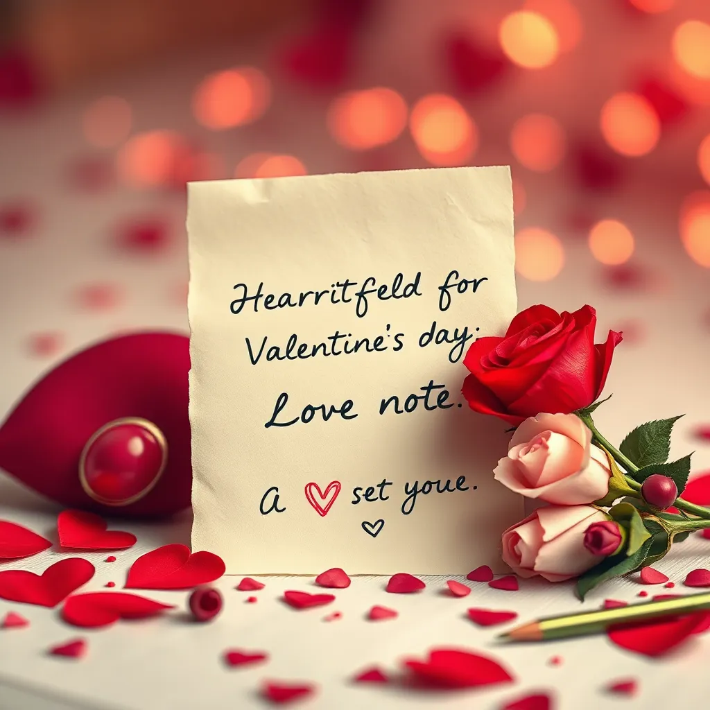 Heartfelt Message for Valentine's Day: A Love Note : MysteryLores