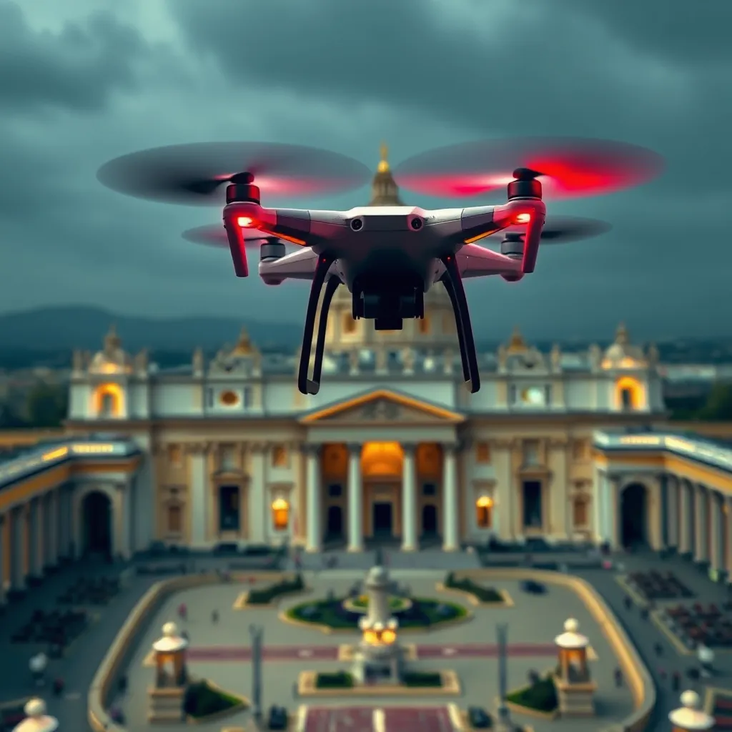 Unusual Drone Movement in Vatican Papal Conclave Stream : MysteryLores