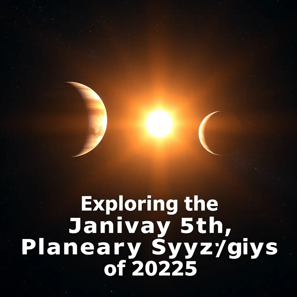 Exploring the January 5th Planetary Syzygy of 2025 : MysteryLores