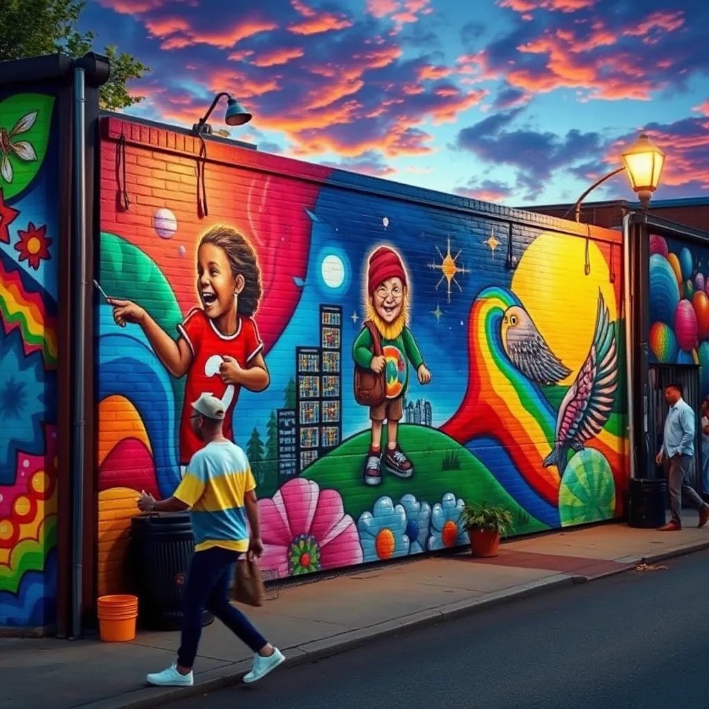 Local Artist Unveils Murals Across Town with Personal Touch : MysteryLores