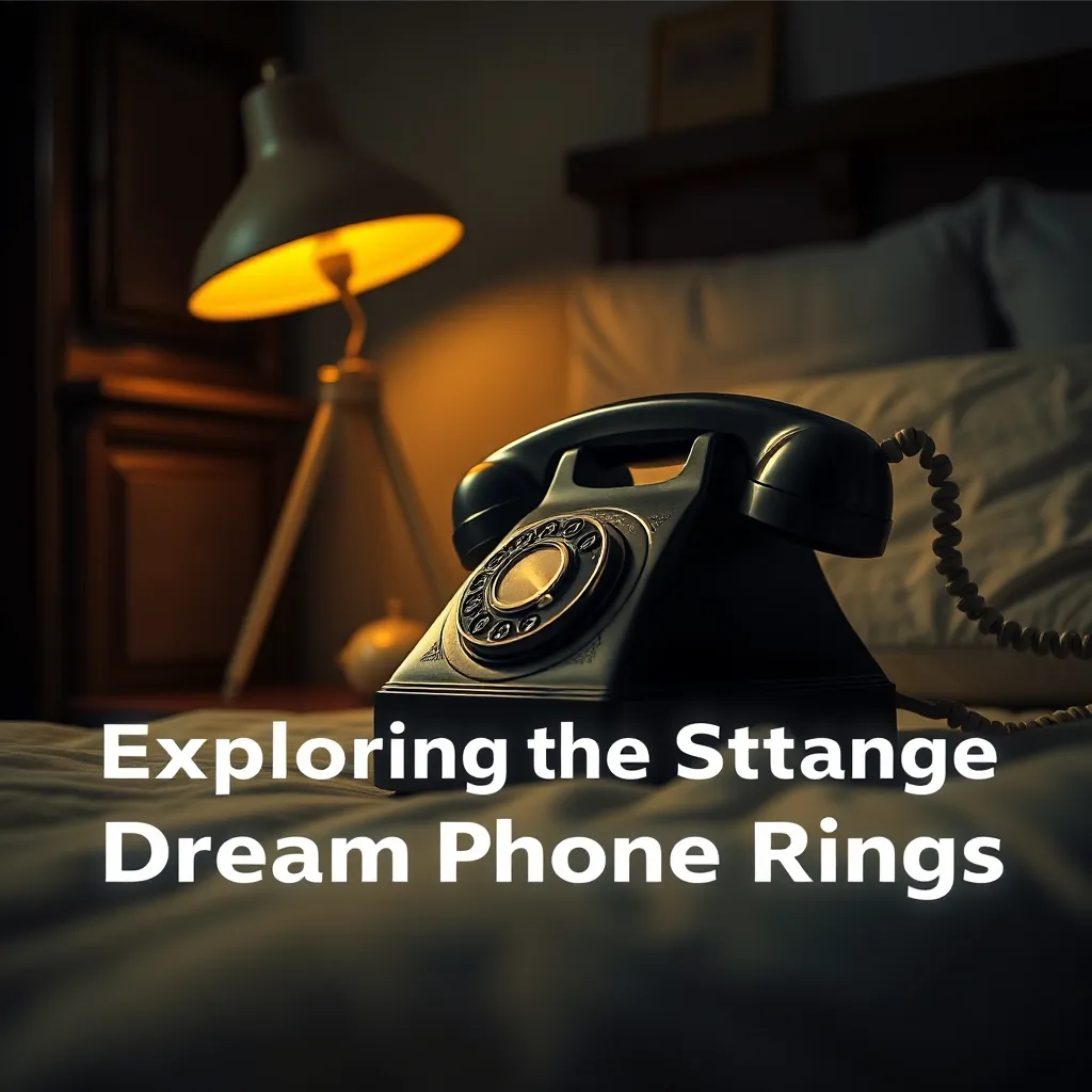 Exploring the Strange Phenomenon of Dream Phone Rings : MysteryLores