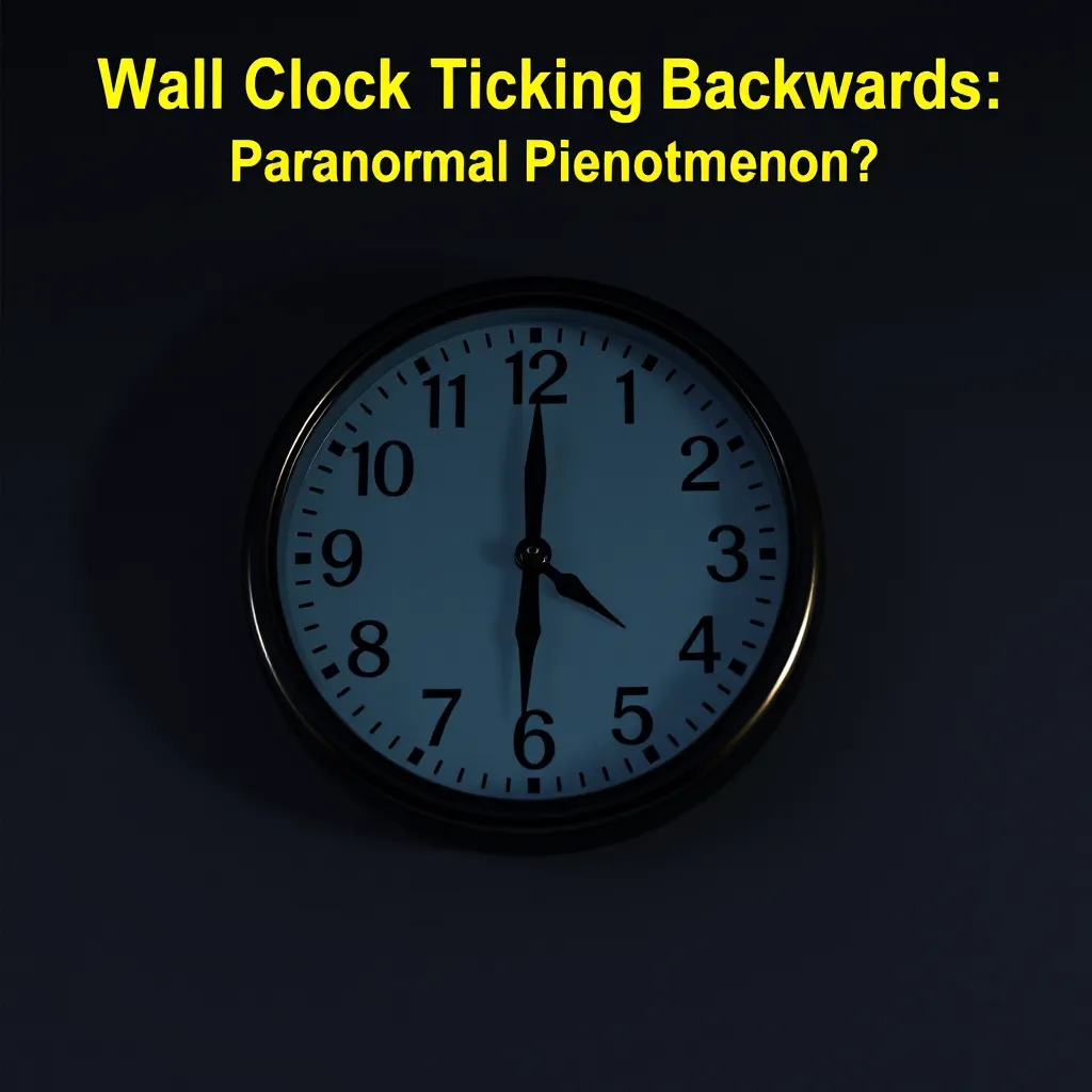 Wall Clock Ticking Backwards: Paranormal Phenomenon? : MysteryLores