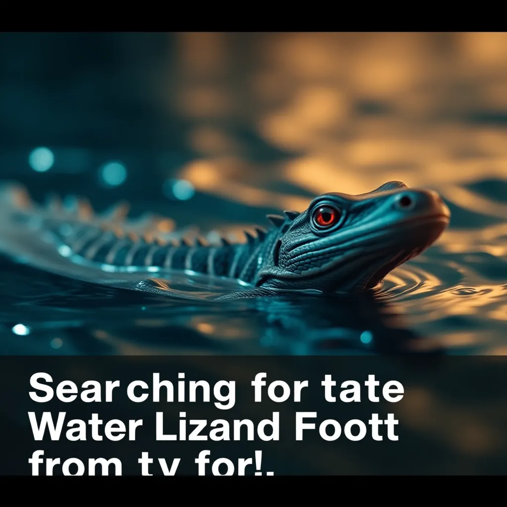 Searching for the Water Lizard Cryptid Footage from TV : MysteryLores