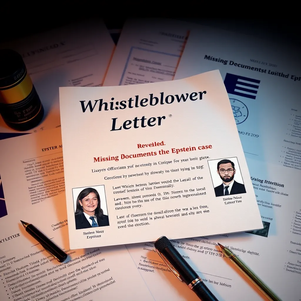 Missing Roadmap: Whistleblower Letter Reveals Epstein DOJ Files ...