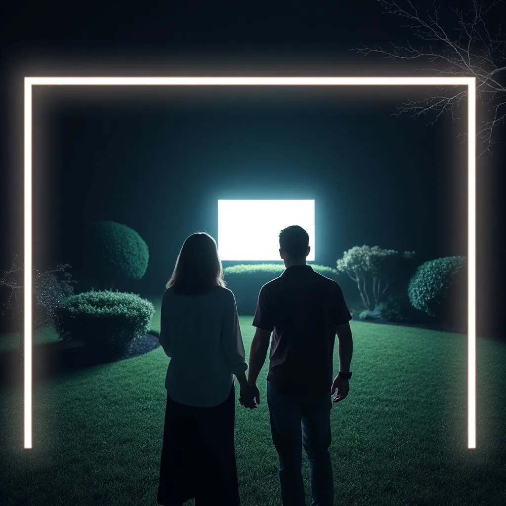 Couple Witnesses Mysterious White Rectangle in Yard : MysteryLores