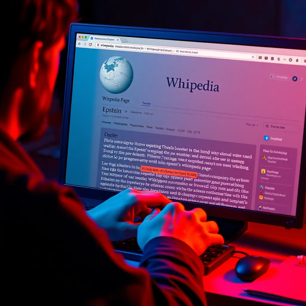 DC IP Persistently Editing Epstein's Wikipedia Page : MysteryLores