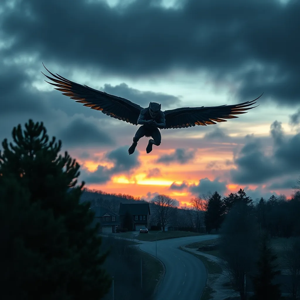 Huge Winged Humanoid Encounter in Mt. Wolf, PA : MysteryLores