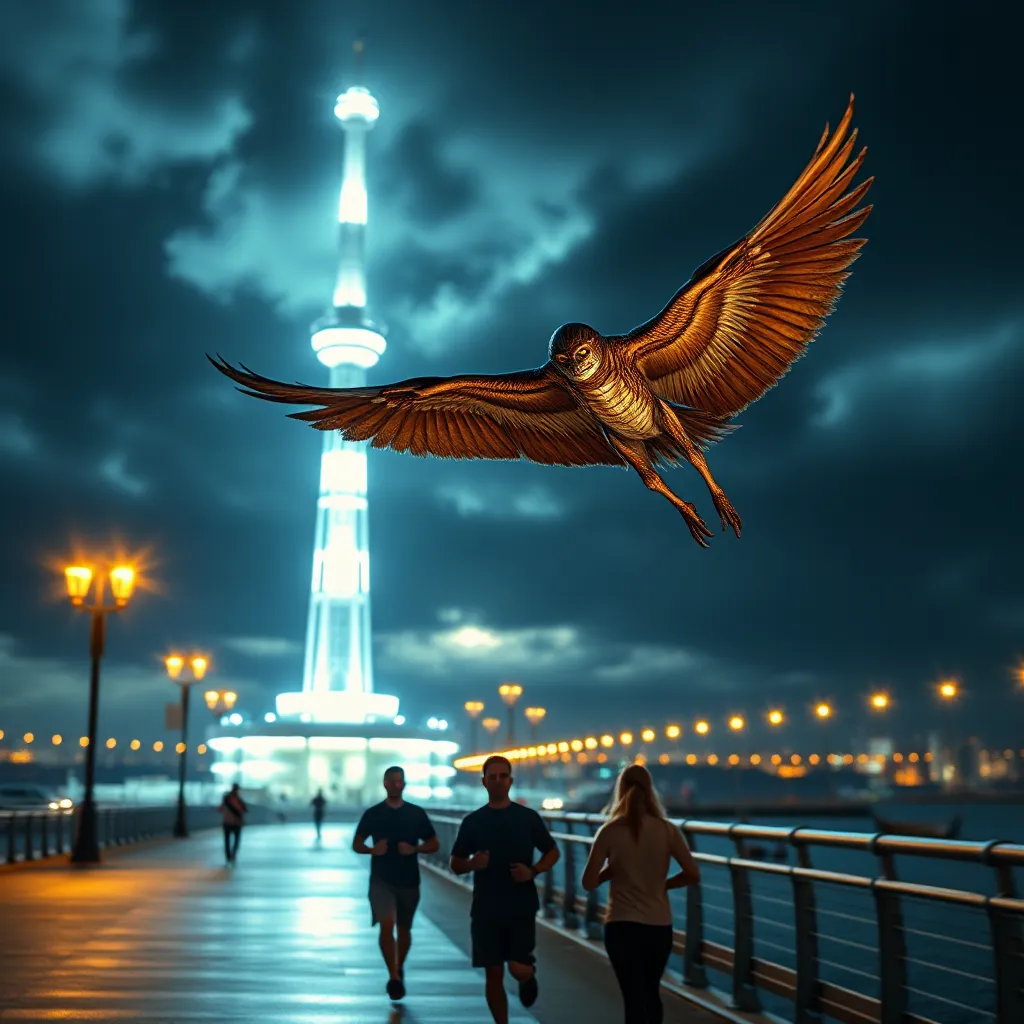 Winged Humanoid Encounter Shocks Joggers Near Navy Pier : MysteryLores