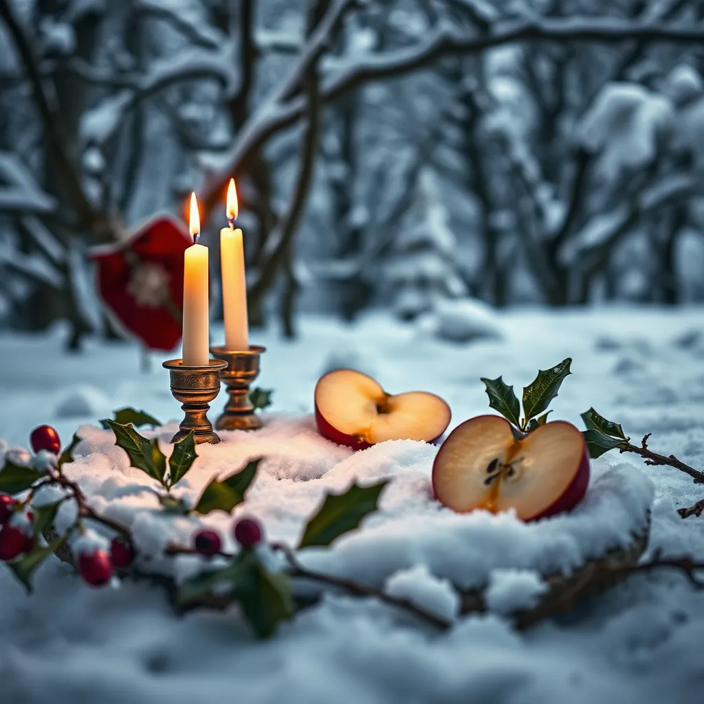 Creating a Winter Altar for Frau Holle in the Snow : MysteryLores