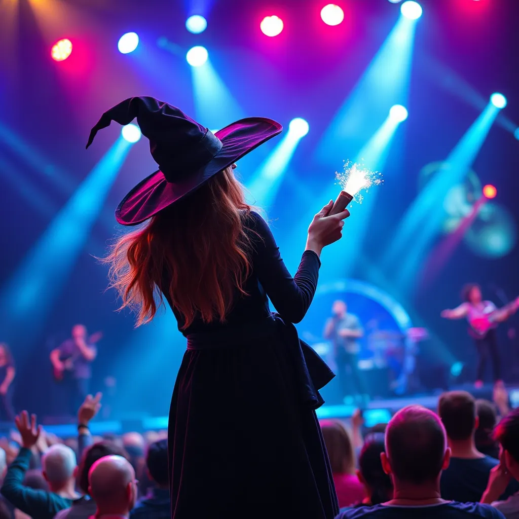 Witch Seeks Spell to Catch Artist's Attention at Concert : MysteryLores