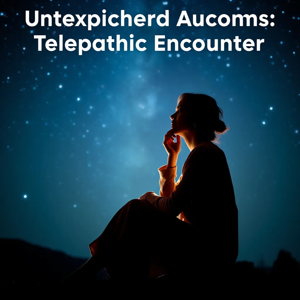 Unexpected Telepathic Encounter: A Night of Reflection : MysteryLores