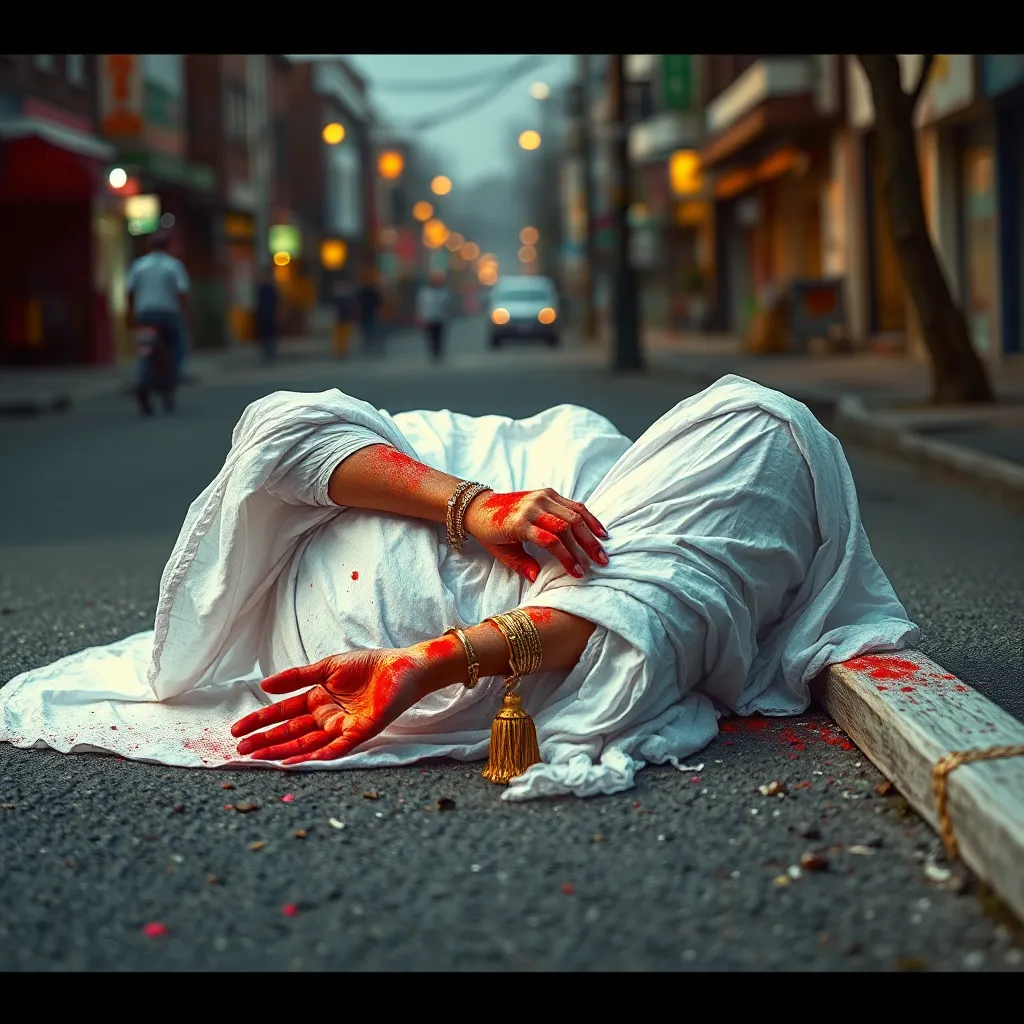 Strange Encounter: Woman in White Cloth Shocks Neighborhood : MysteryLores