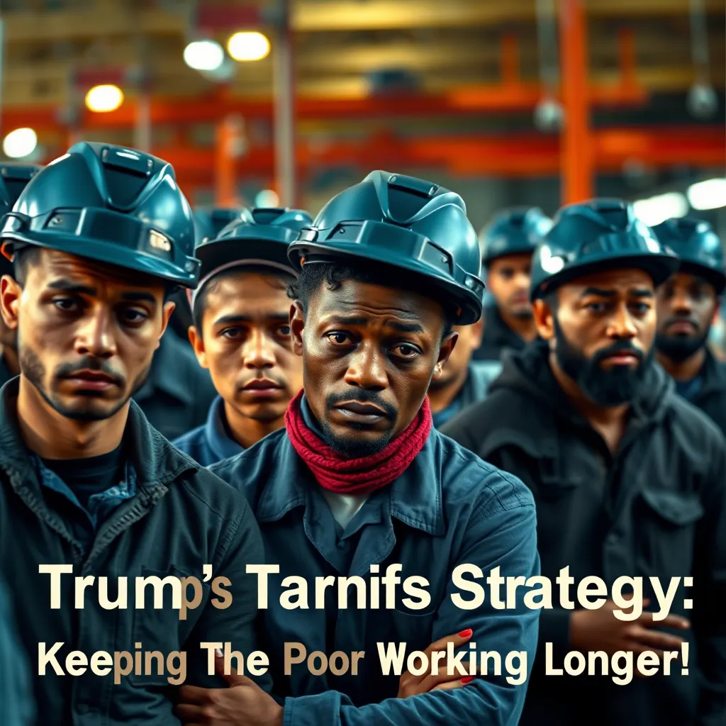 Trump's Tariff Strategy: Keeping the Poor Working Longer : MysteryLores