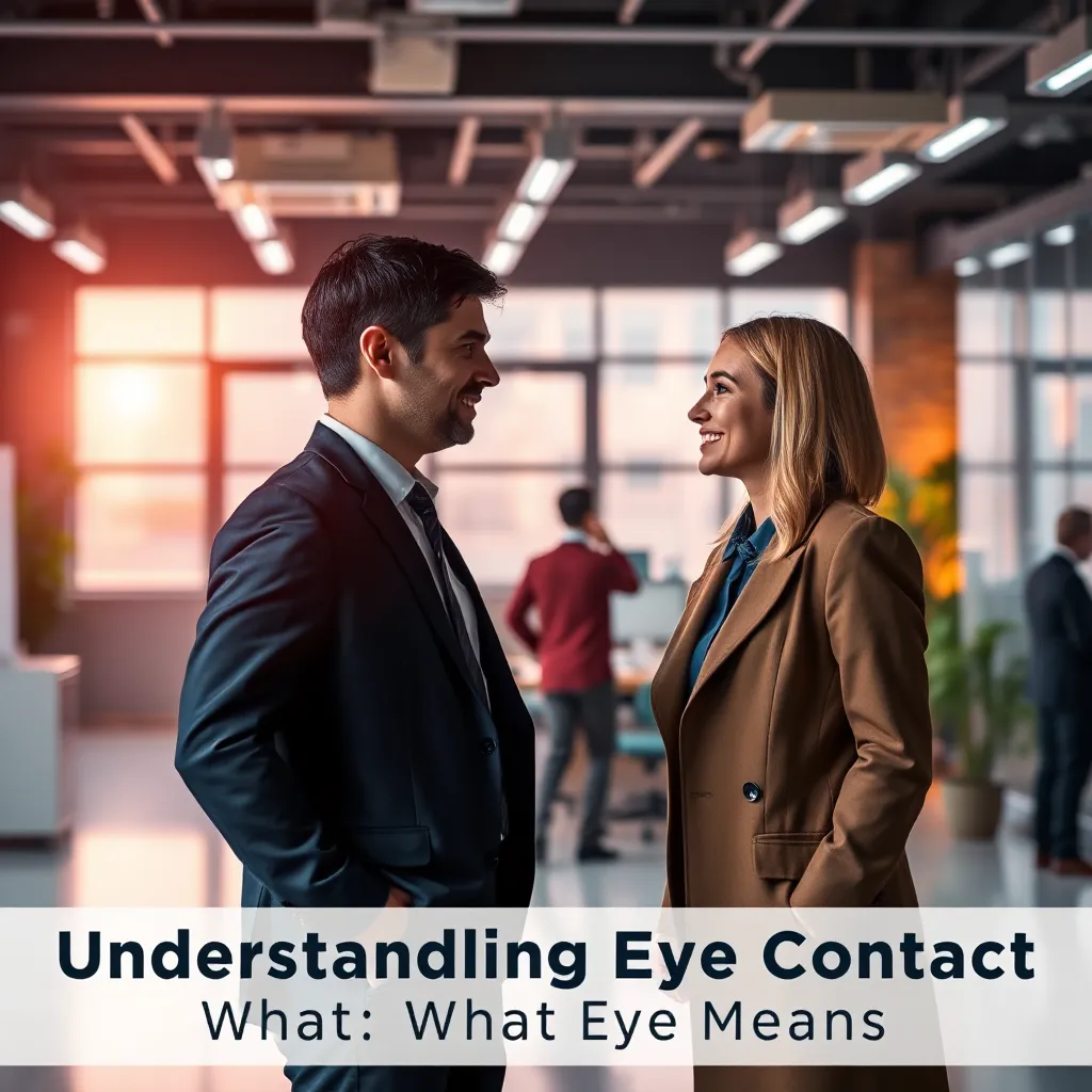 Understanding Workplace Eye Contact: What It Means : MysteryLores