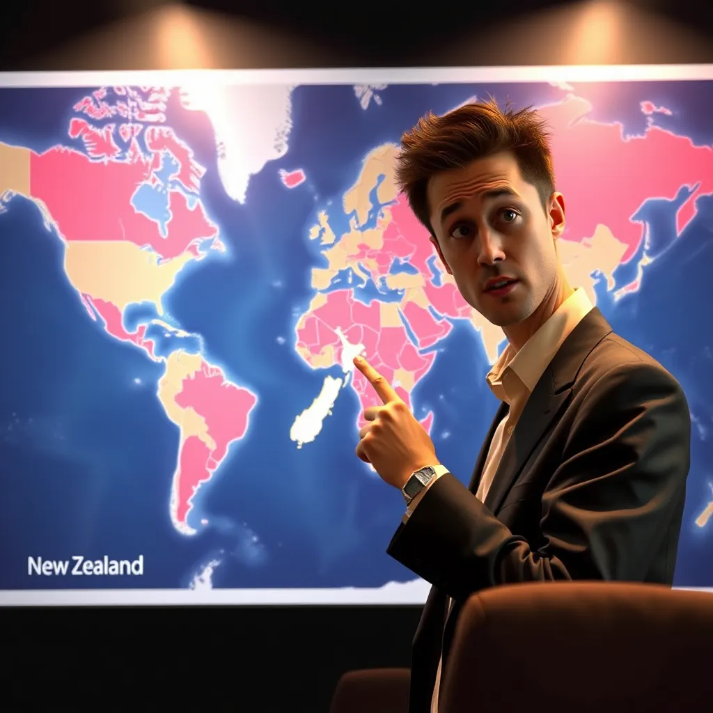 Confusion Over New Zealand's Position on World Maps : MysteryLores