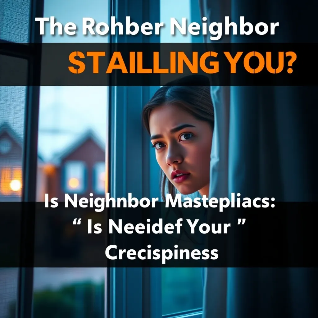 Is Your Neighbor Stalking You? One Woman's Terrifying Predicament ...