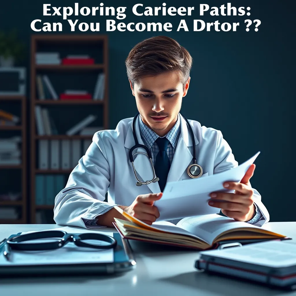 Exploring Career Paths: Can You Become a Doctor? : MysteryLores