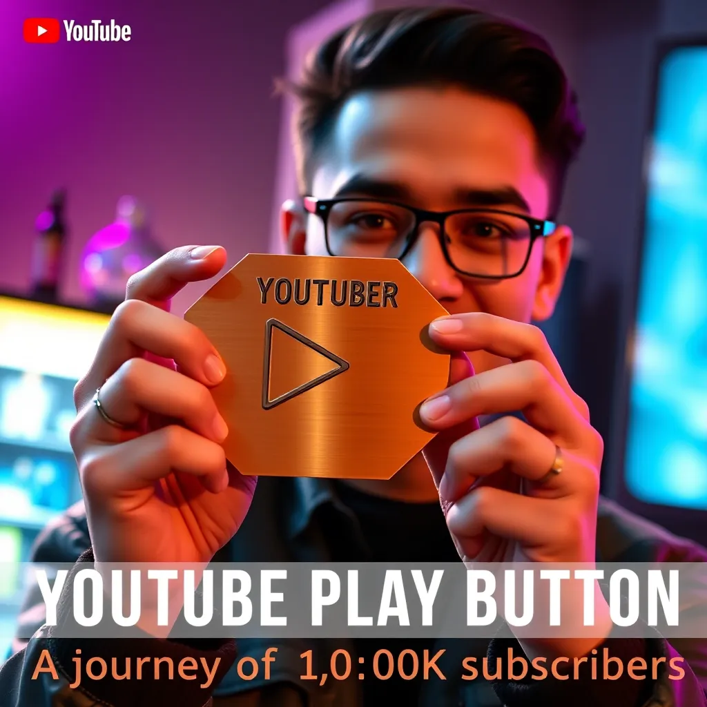 YouTube Bronze Play Button: A Journey to 10K Subscribers : MysteryLores
