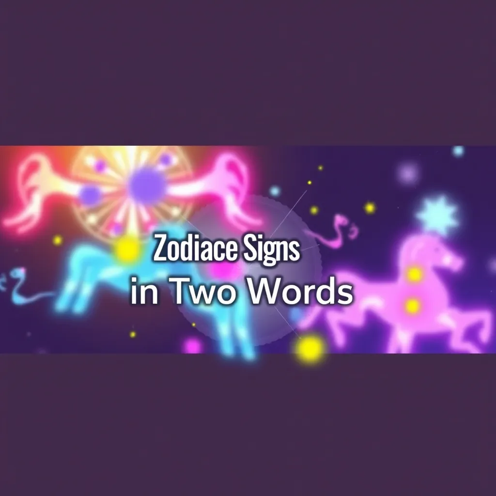 Describe Your Zodiac Sign in Two Words : MysteryLores