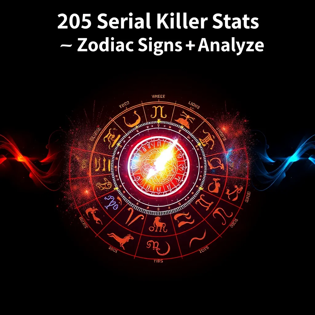 205 Serial Killer Stats: Zodiac Signs Analyzed : MysteryLores