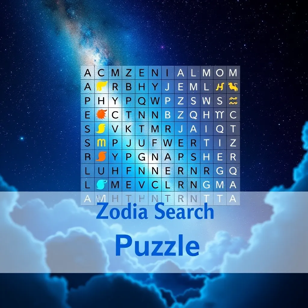 Zodiac Word Search: A Fun Blend of Hobbies : MysteryLores